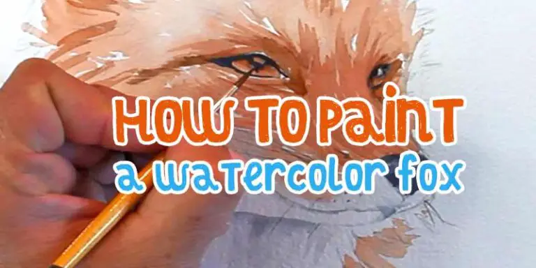 How To Paint A Fox In Watercolor With 3 Colors - Solving Watercolour